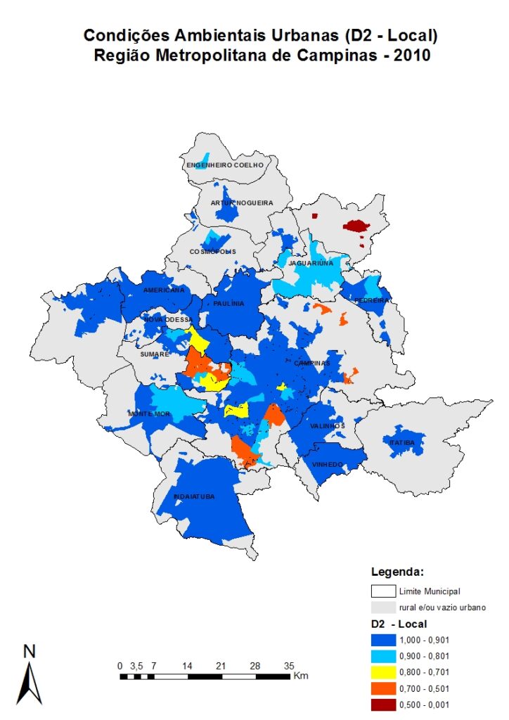 Região Metropolitana de Campinas – Índice de Bem-Estar Urbano