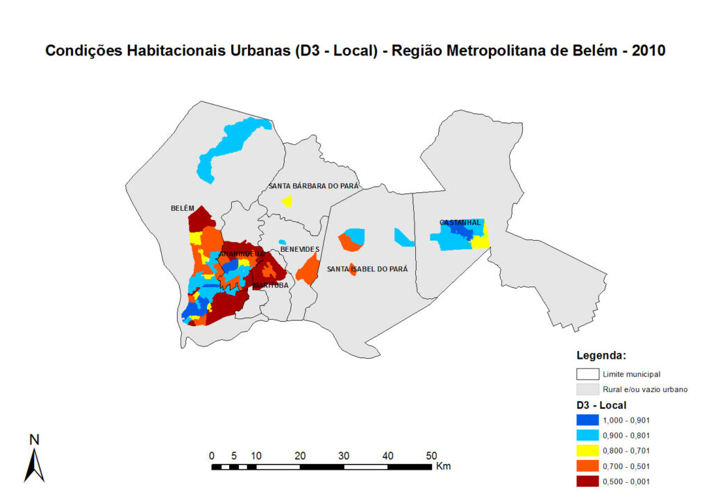 Região Metropolitana de Belém – Índice de Bem-Estar Urbano