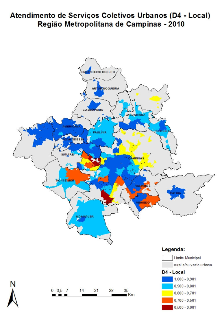 Região Metropolitana de Campinas – Índice de Bem-Estar Urbano